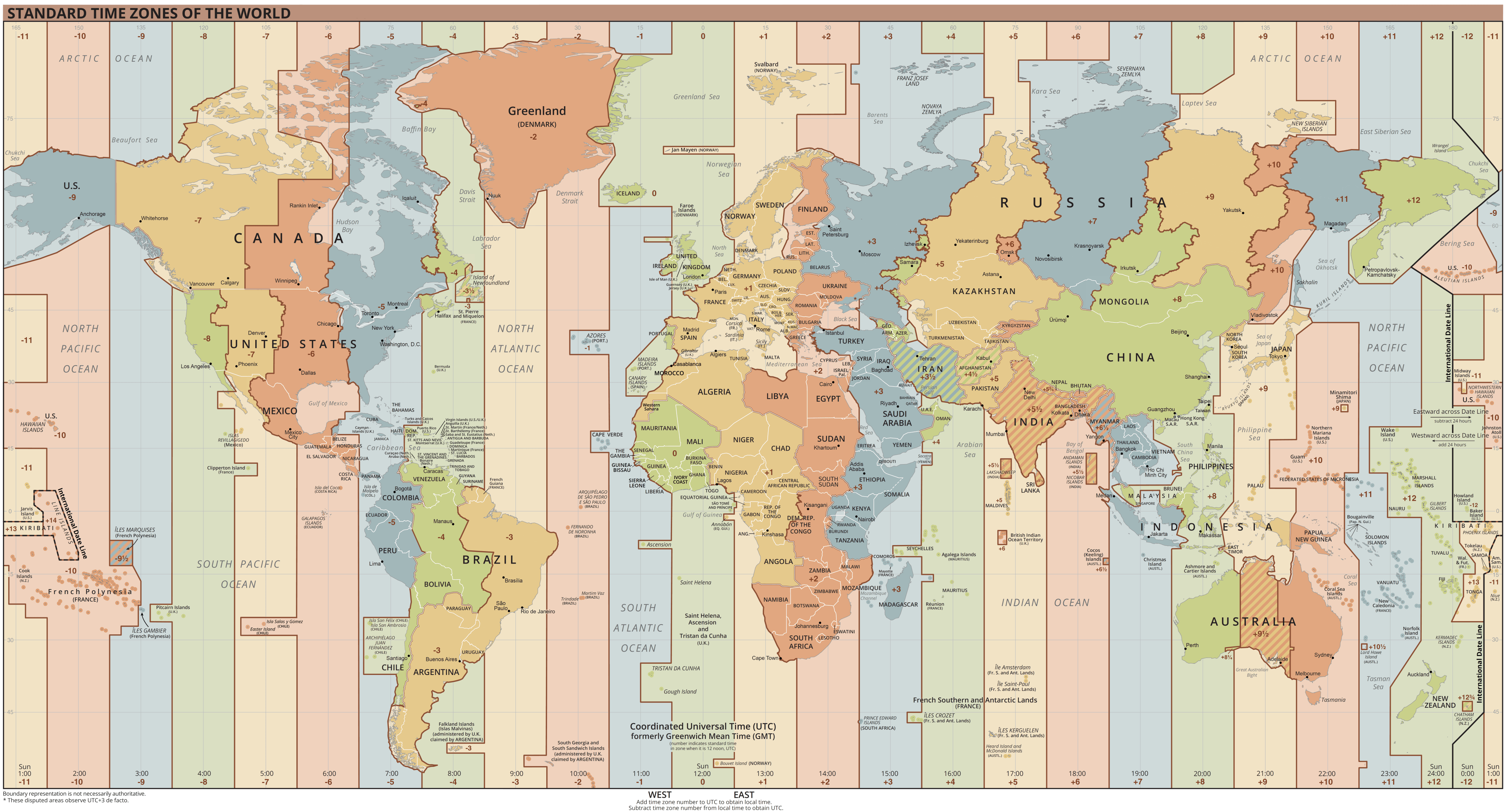 World Timezone Map - Interactive Time Zone Map with Current Times